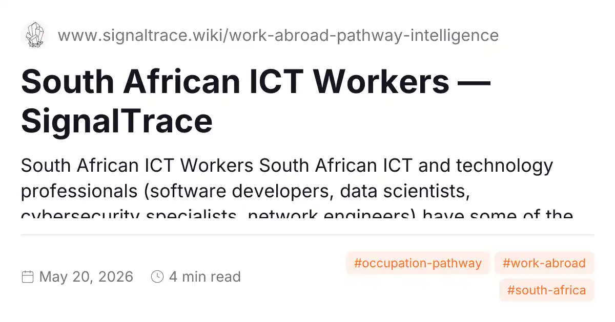 South African ICT Workers — SignalTrace